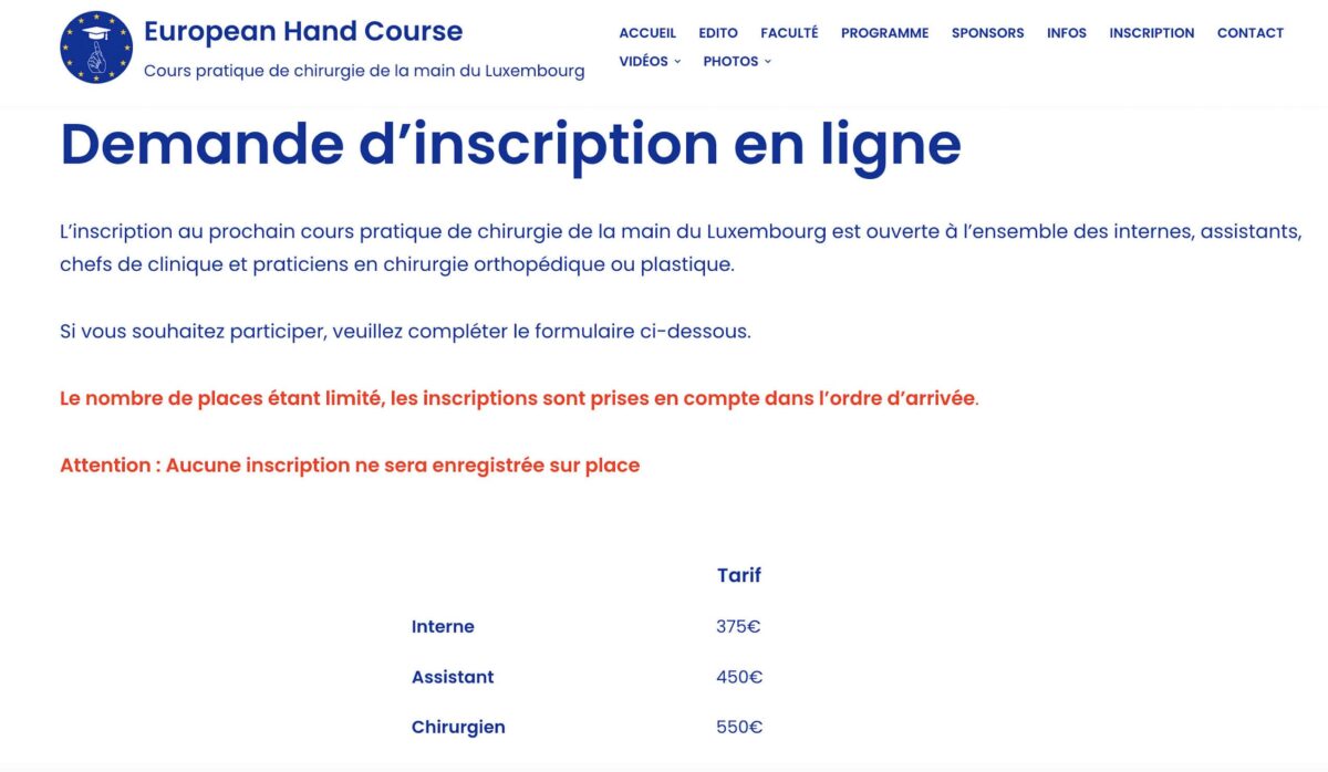 La 9ème Édition du Cours Pratique de Chirurgie de la Main – SFCM